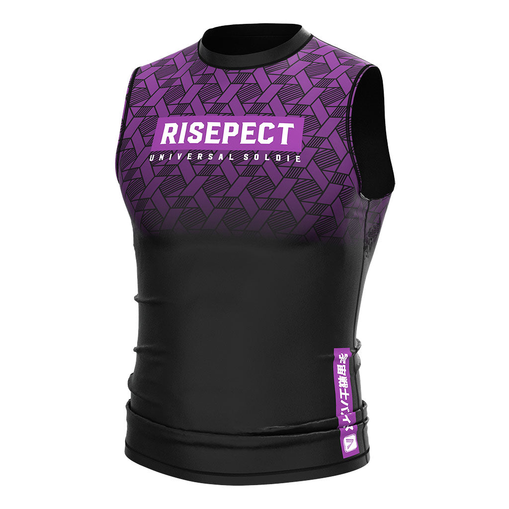 Purple Gradient Mesh Sleeveless Rash Guard – RISEPECT