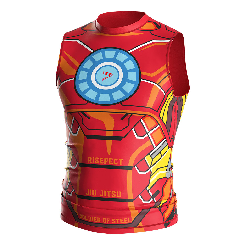Cool Iron Man Jiu Jitsu Sleeveless Rash Guard – RISEPECT