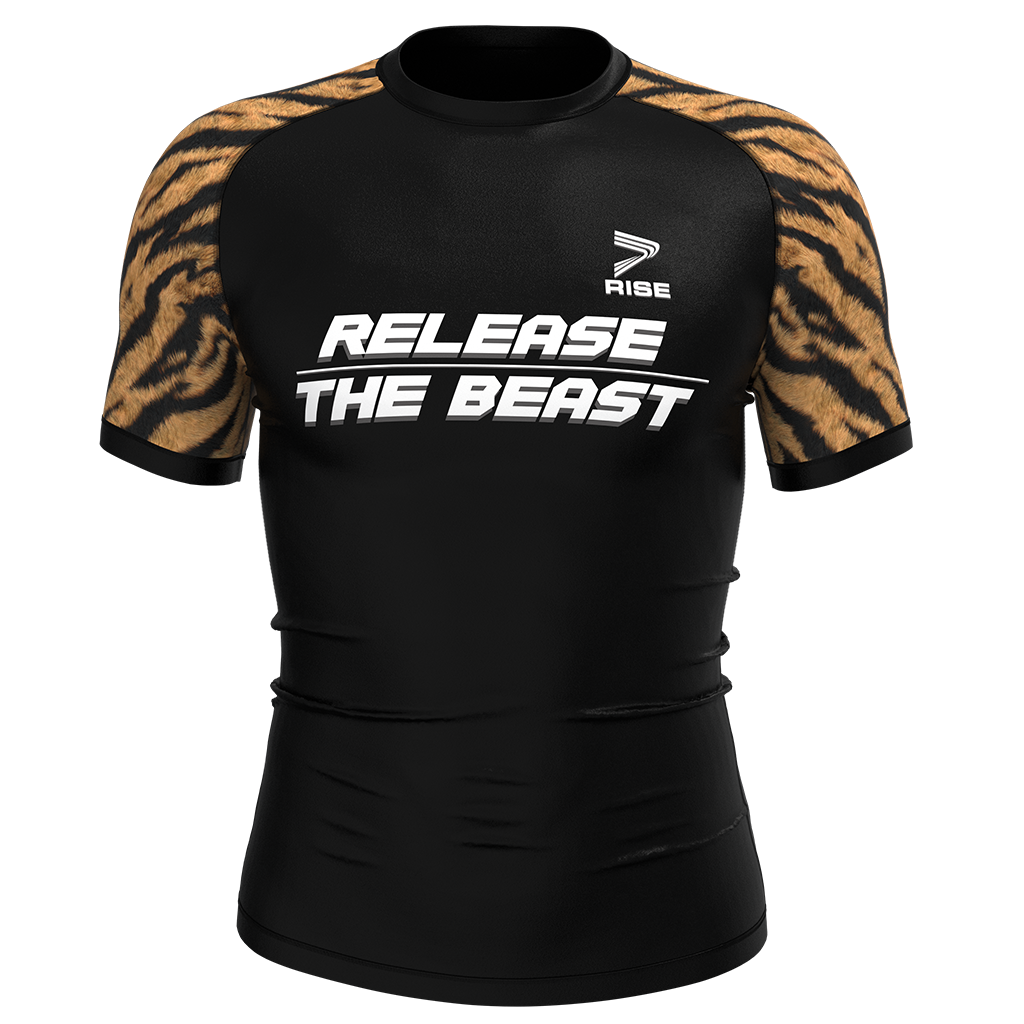 Classic Tiger Pattern BJJ Short Sleeve Rash Guard – RISEPECT