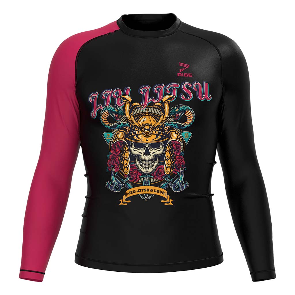 Dark Warrior Skeleton Snake Pattern BJJ Rash Guard – RISEPECT